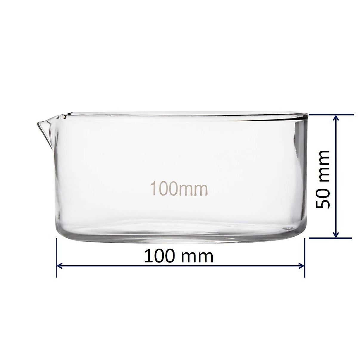 Labnique Borosilicate Glass Crystallizing Dish with Spout, Evaporation Dish (100mm), 300 ml Capacity
