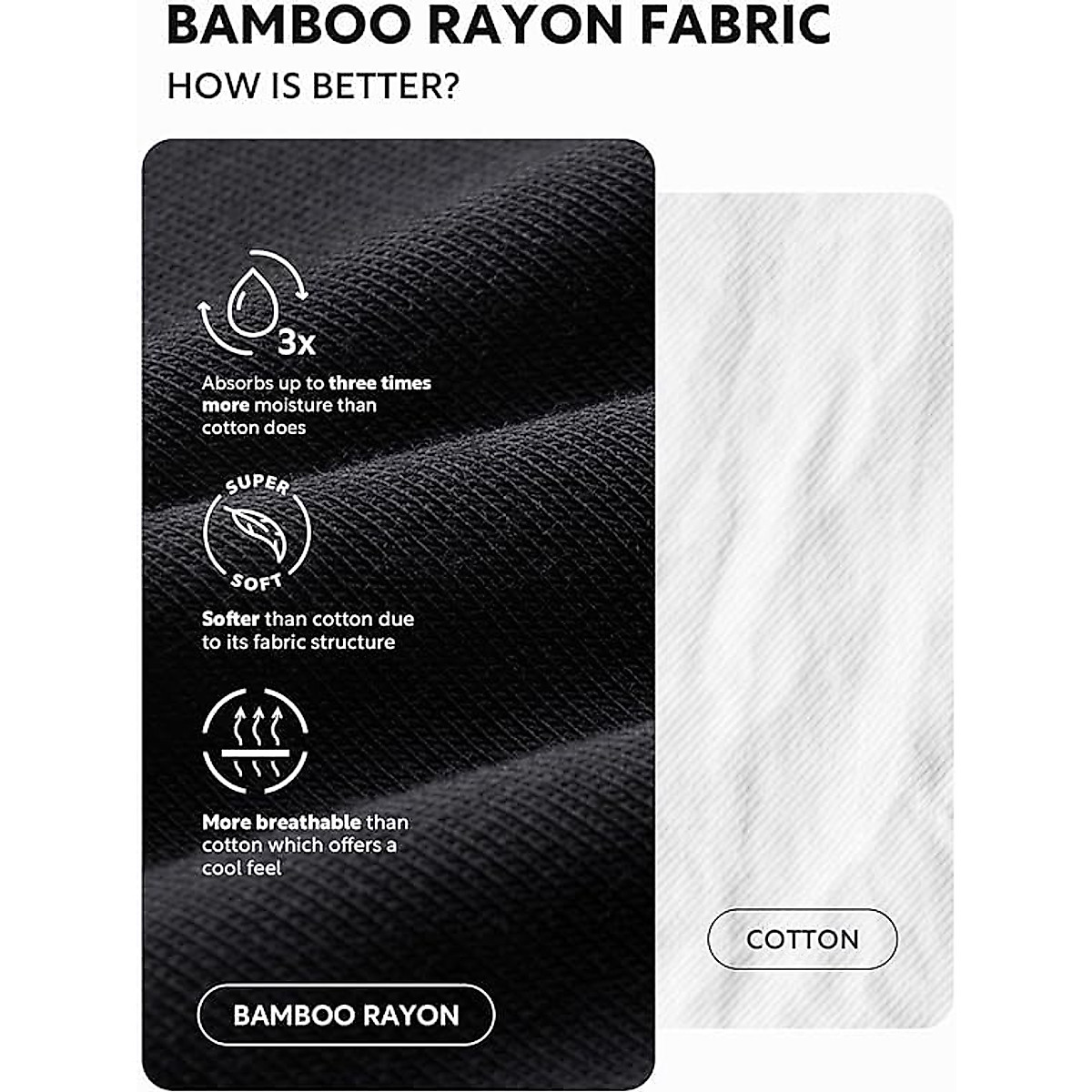 DAVID ARCHY Mens Trunks Underwear Soft Breathable Rayon Made from Bamboo Trunk No Fly Pouch 4-Pack L 2.5''