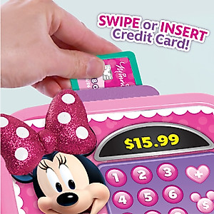 Disney Junior Minnie Mouse Bowtique Cash Register with Sounds, Dress Up and Pretend Play