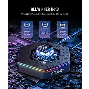 Android 12.0 TV Box T95Z Plus Android Box 4GB RAM 32GB ROM Support HD 6K/ 3D/ H.265 100M LAN 2.4/5G Dual WiFi BT 5.0 Android Box