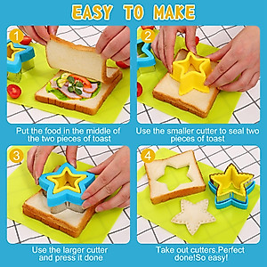 Baokcotei 24 Pieces Safe Kids‘ Kitchen Knife Set for Cooking and Baking Wooden Toddler Knives with Cutting Board Fruit Vegetable Crinkle Cutter Y Peeler Sandwich Cutter Bento Box