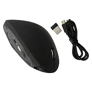 Wireless Ergonomic Mouse, for Jelly Comb, Rechargeable 2.4G Vertical Mouse Switch to 3 Devices Optical Mice with 6 Buttons 3 Adjustable 800/1200/1600 DPI Levels for Laptop, PC, MacBook, Notebook