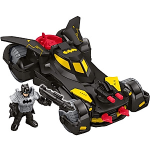 Fisher-Price Imaginext FGC31 Dc Super Friends Legends of Batman Deluxe Batmobile, Black/Yellow