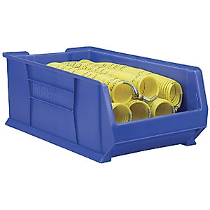 Akro-Mils 30293 Super-Size AkroBin Heavy Duty Stackable Storage Bin Plastic Container, (30-Inch L x 16-Inch W x 11-Inch H), Blue, (1-Pack)