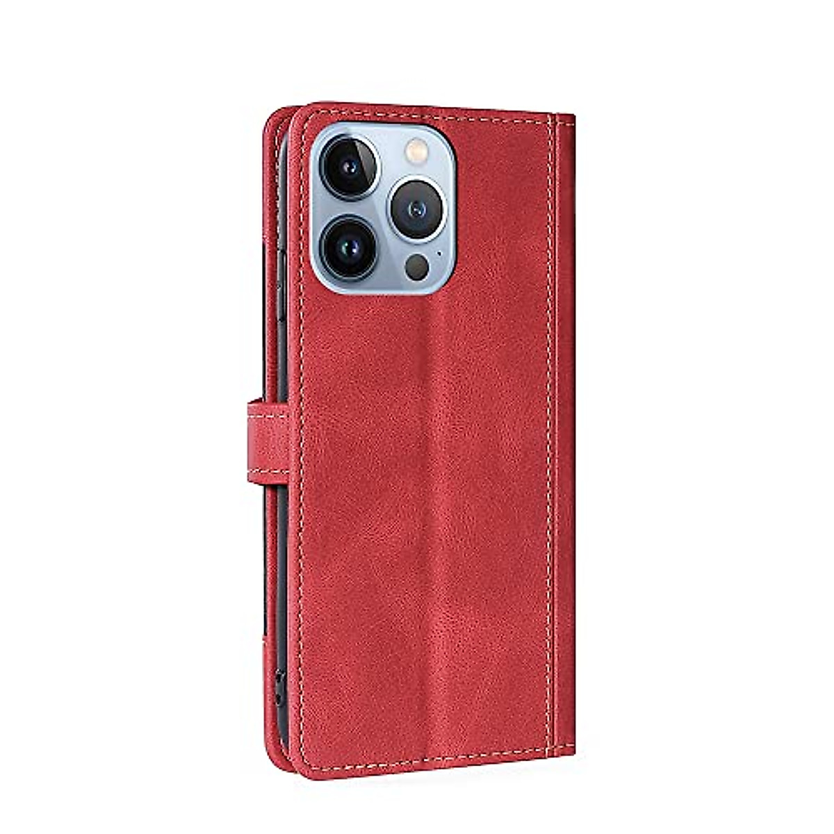 CYR-Guard Wallet Folio Case for Samsung Galaxy S9 Plus, Premium PU Leather Slim Fit Cover for Galaxy S9 Plus, Easy Carry, Red
