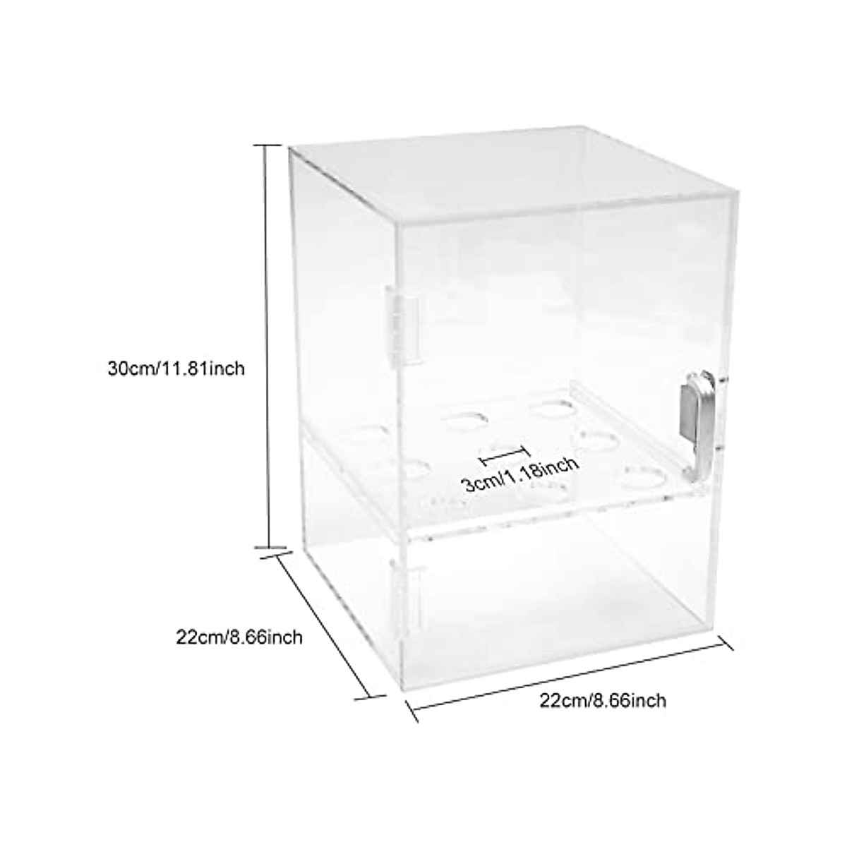 LYNICESHOP 9 Holes Ice Cream Cone Holder, Clear Acrylic Display Cabinet, Transparent Ice Cream Cone Bracket, Ice Cream Display Stand Holder for Dessert Shop and Ice Cream Fair