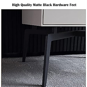 Bedside Table Bedroom Bedside Wood Single Drawer Tall End Table with Metal Legs Large Capacity Storage Cabinet Modern Style Furniture for Bedroom Living Room 19" H Night Stand (Color : B)