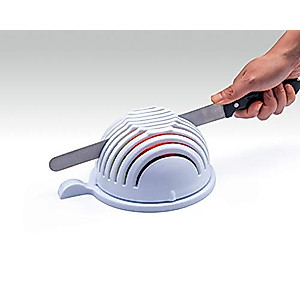 Innovative Living Salad Cutter Bowl, Upgraded Easy Salad Maker, Fast Fruit Vegetable Chopper for Fresh Veggies