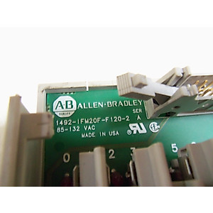 ALLEN BRADLEY 1492-IFM20F-F120-2 Extra TERMINALS for OUTPUTS, 120VAC/DC Blown Fuse Indicators, Digital Interface Module, 20-Point FUSIBLE Digital IFM, 5 X 20MM Fuse Clips