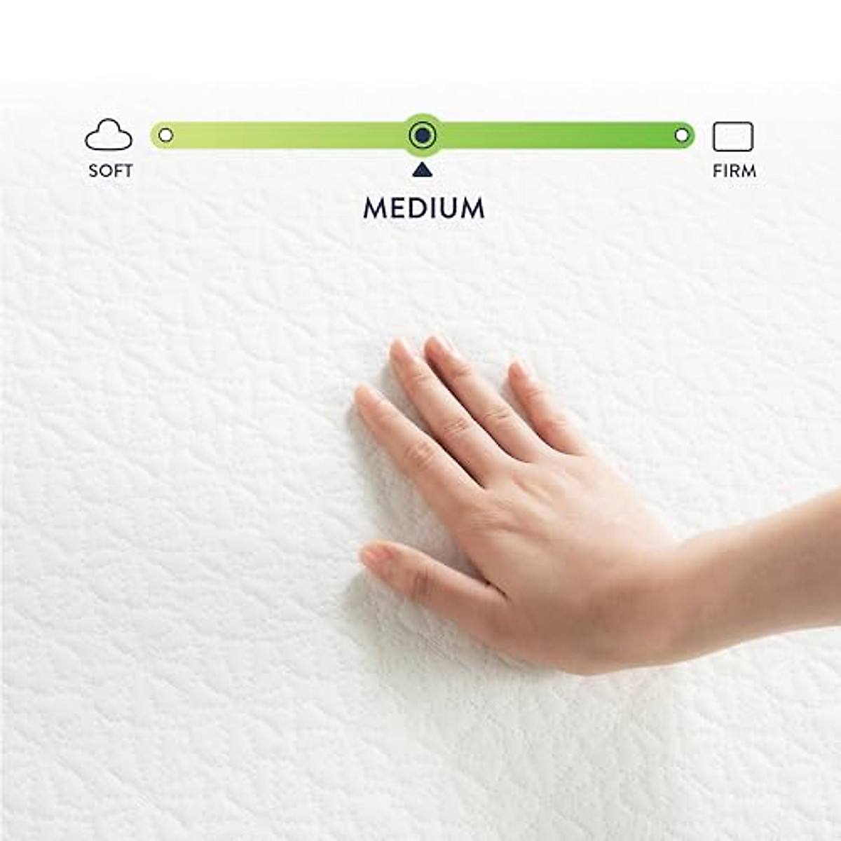Best Price Mattress 14" Signature Green Tea Memory Foam Mattress, Twin, White