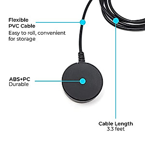 Compatible Samsung Watch Charger for Galaxy Watch 4, Galaxy Watch 3, Samsung Smart Watch Active 2 by ElloGear - USB Wireless Charging Dock Replacement Adapter Stand Classic Charge - Black