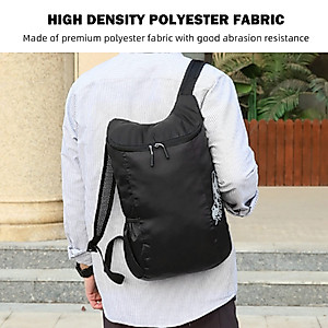 kingsea Foldable Backpack,Lightweight Packable High capacity Backpack for Travel Camping Hiking Outdoor Sports Daypack (Black)