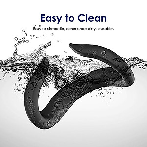 Silicone Face Pad Cover for Meta Quest 3 VR Face Cushion Pad for Meta Quest 3 Accessories (Black)