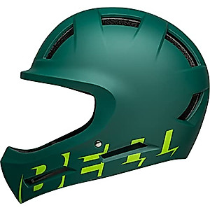 Bell Drop Youth BMX Bike and Skate Helmet, Green