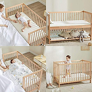 NTBAY 100% Brushed Microfiber Fitted Crib Sheet, Super Soft and Cozy 28x52 Crib Sheet for Standard Crib and Toddler Mattresses, Boys, Girls, Unisex, Black, 28x52 Inches