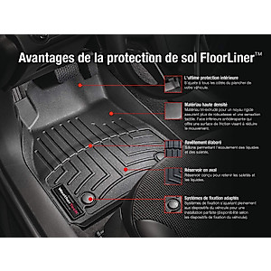 WeatherTech Custom Fit FloorLiners for Jeep Cherokee - 1st & 2nd Row (448331-445662), Black
