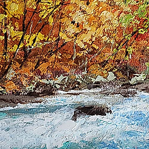 SOLD Smoky Mountain Autumn, Landscape by Internationally Renowned Painter Yary Dluhos
