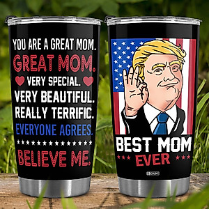 BECHUSKY Gifts for Mom - You Are A Great Mom - Mom Christmas Gifts - Gifts For Mom From Children, Son, Daughter, Husband - Mom Birthday Gifts - Mom Gifts Mothers day, Wife - Funny 20 Oz Tumbler