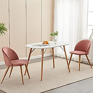 Homy Casa 47.2'' Kitchen Dining Table Minimalist Style Dining Table for Small Spaces Dining Livint Room Cafe, Simple Dinner Table in White, ONLY Table Included