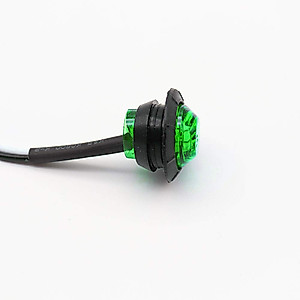 10 Pack Waterproof Marine Boat LED Lights, LED Underwater Lighting, Utility Led Interior Lights Navigation Lights Deck Courtesy Lights 12V for Yacht Boat Fishing Pontoon Sailboat Kayak (Green)