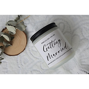 Wedding Gifts, Engagement Gifts for Couples - 7oz Lavender Scented Soy Wax Candle, Engagement Gifts, Bridal Shower Gift for Bride, Bachelorette Party Present for Bride