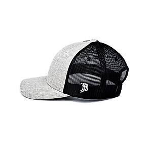 Branded Bills 'The 16 PVC' Tennessee Patch Hat Curved Trucker - One Size Fits All (Heather Grey/Black)