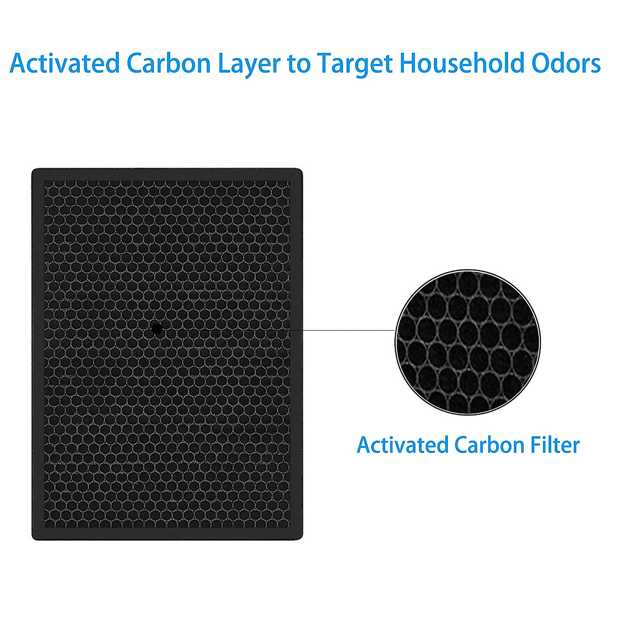 Bibolic Replacement Filter Compatible with SimPure HP9 / KJ203F series Large Room Air Purifier , 4 in 1 True HEPA Composite Filter Replacement KJ203F-142-01-d (2 Pack)