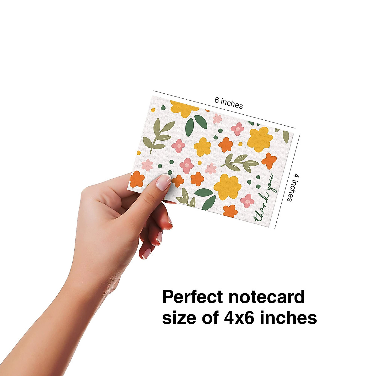 Dessie 100 Unique Thank You Cards Bulk - Blank Note Cards with 100 Different, Colorful Designs, No repetition. Colorful Envelopes, Gold Seals and Sturdy Storage Box.