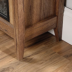 Sauder Library Fireplace, Vintage Oak Finish