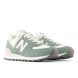 New Balance Women's 574 V2 Daydream Sneaker, Dark Juniper/Quartz Pink/Angora, 12