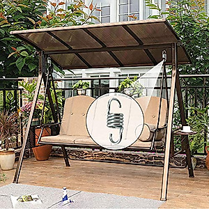 4" Heavy Duty Hammock Chair Spring Porch Swings Spring,CEKER Steel 700lb Capacity Punch Bag Spring Suspension Hooks for Hanging Chair and Swing,Heavy Bag 2Packs