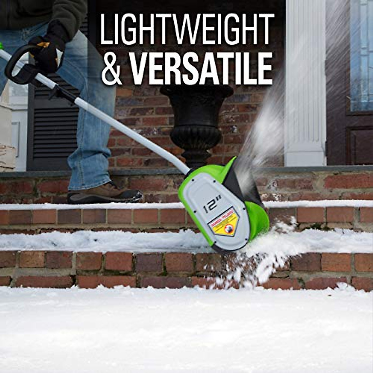 Greenworks 40V (75+ Compatible Tools) 12” Cordless Snow Shovel, Tool Only