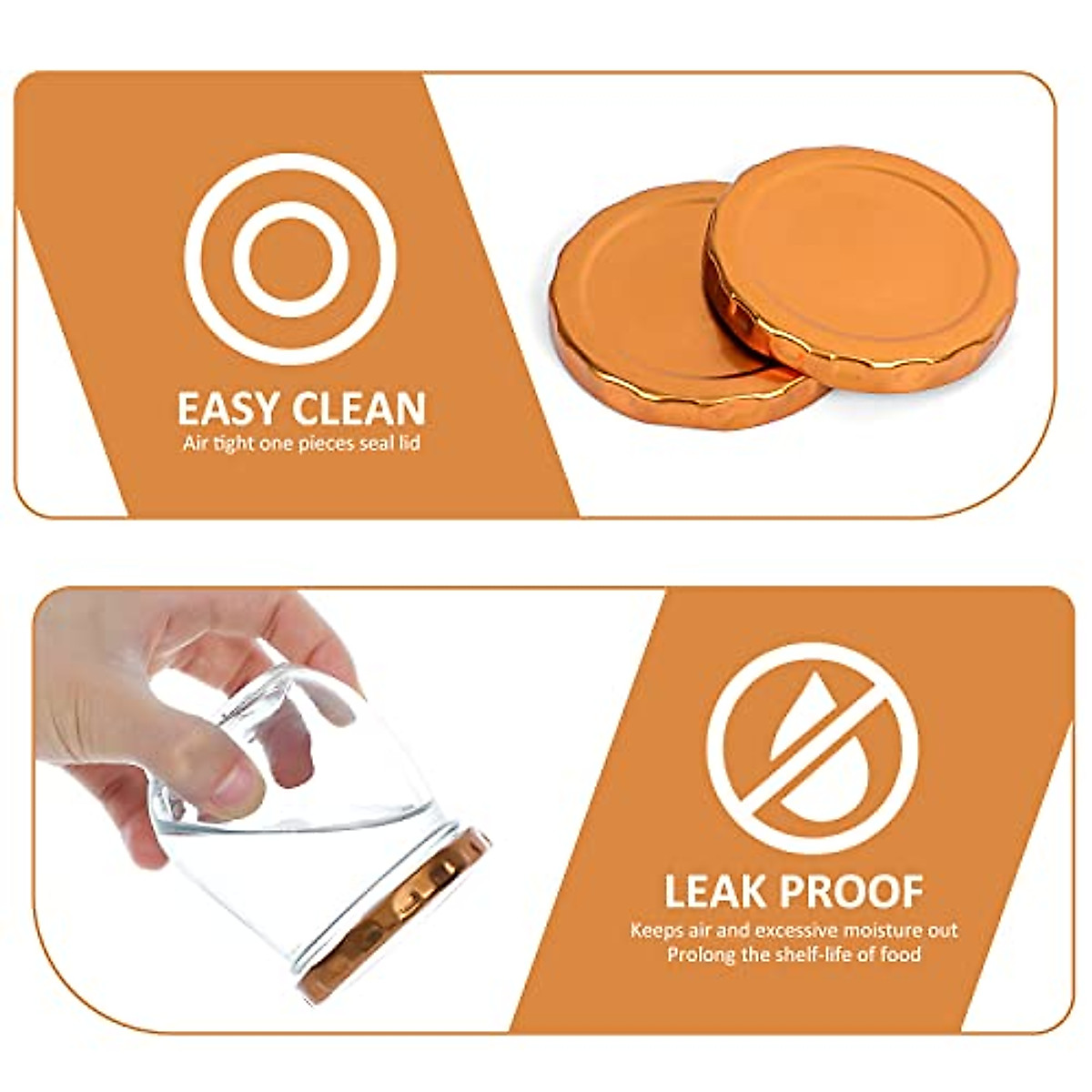 VERONES 40 PACK 6oz Mason Jars Canning Jelly Jars with Lids, Ideal for Jam, Honey, Wedding, Shower Favors, DIY Spice Jars