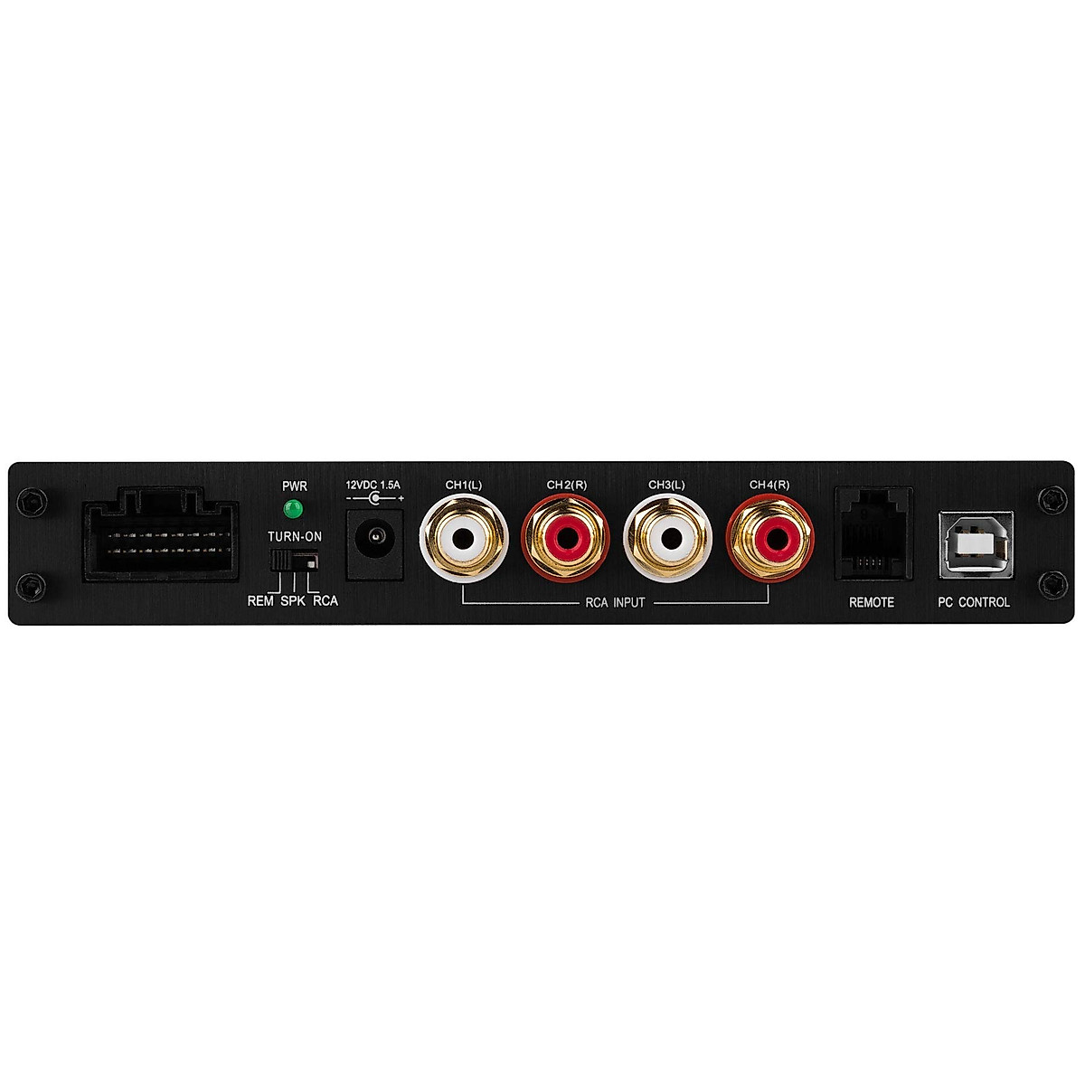 Dayton Audio DSP-408 4 Input 8 Output DSP Digital Signal Processor with Built-in EQ, Crossovers, Time Alignment, and Input/Output Mixing for Home and Car Audio