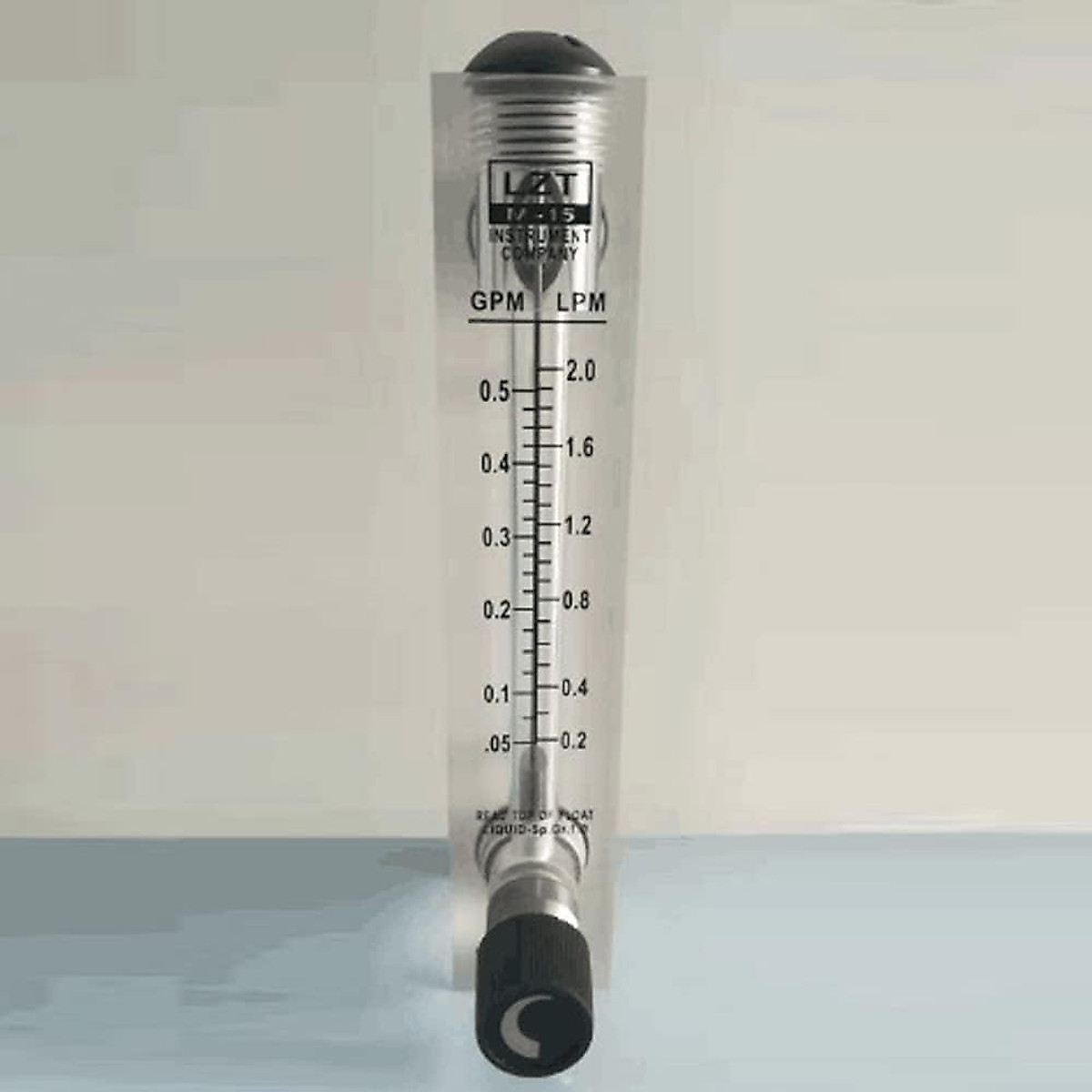 ‎RUIAN 1/2" PT 0.05-0.5GPM 0.2-2LMP Water Liquid Flow Meter Flowmeter