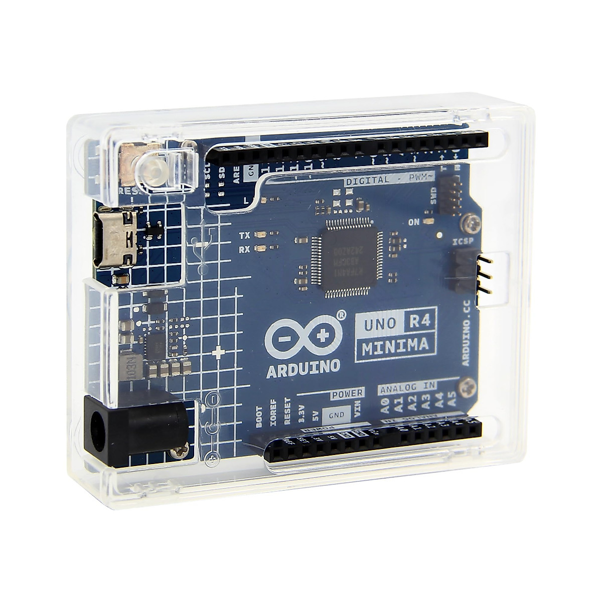 Geekworm UNO R3 Case | Protective Enclosure ABS Computer Box for Arduino UNO R3/UNO WiFi REV2/UNO REV3- Black