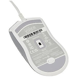 Razer Viper Ultralight Ambidextrous Wired Gaming Mouse: 2nd Generation Razer Optical Mouse Switches - Razer 5G Optical Sensor - 71g Lightweight Design - Speedflex Cable - Mercury White