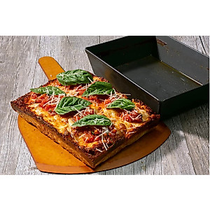 8 x 10 - Authentic STEEL Detroit Style Pizza Pan (Seasoned)