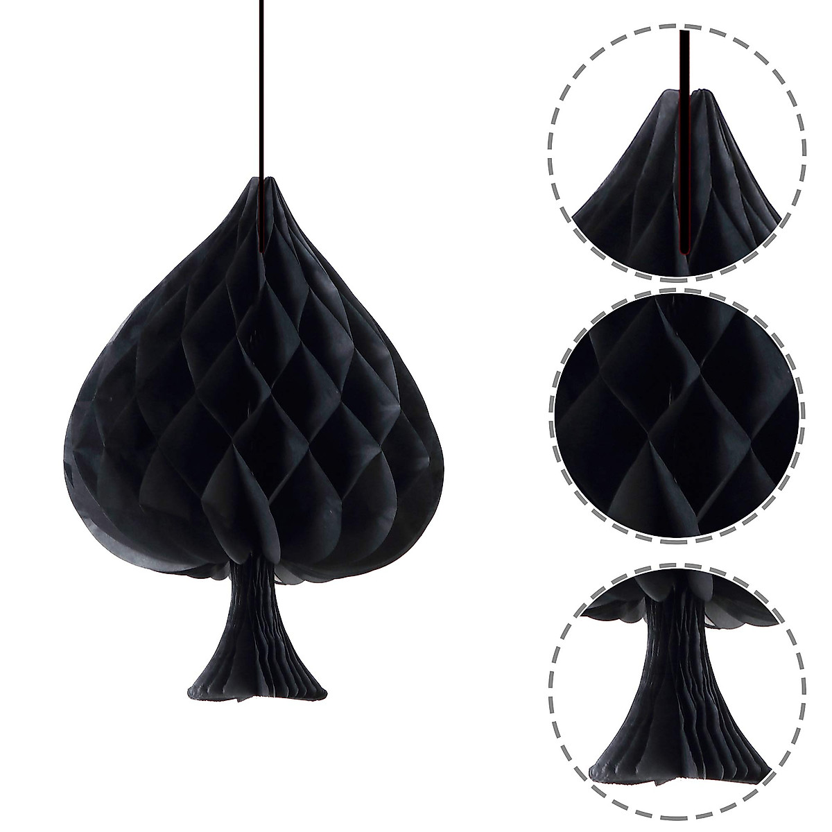 Casino Party Decoration,Poker Party Decoration,Honeycomb Paper Garland for Casino Las Vegas Themed Birthday Party,Game Night Party Ceiling Hangings Cards Bingo Poker Card Party (4)