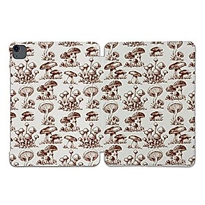 Cute Mushroom Toadstool Pattern Case Compatible with All Generations iPad Air Pro Mini 5 6 11 inch 12.9 10.9 10.2 9.7 7.9 Plastic Fabric Cover Slim Smart Stand SN496 (8.3" Mini 6th gen)
