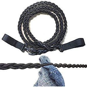 Tri-Braided Cord Clothes Line, Clothes Drying Rope Portable Travel Clothesline for Indoor Outdoor Laundry , Windproof Clothes Line, Hanger for Camping Travel & Home Use - No hanger hook needed