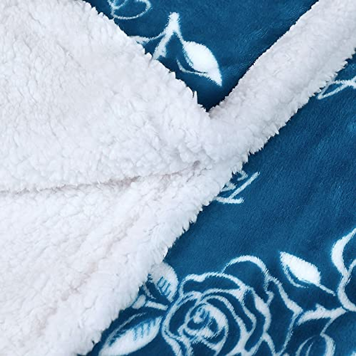 DOKEYWELL Birthday Gifts for Mom Unique Mom Gifts from Son Daughters for Mothers Day Valentines Day Christmas - I Love You Mom Sherpa Hugs Blanket 50"x60" (Seablue)