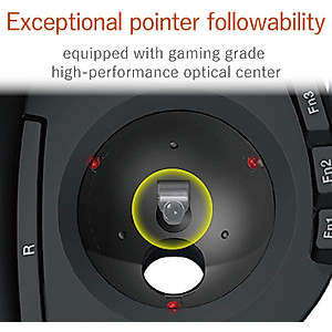 Elecom M-DT1DRBK Wireless 8-Button Tilt Mouse