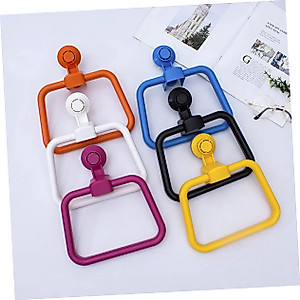 Amosfun Vacuum Cup Towel Rack Towel Rack for Kitchen Towel Holder for Kitchen Rotatable Towel Rack Strong Suction Towel Hanger Multifunction Enamel Plates Camping Suction Cup Towel Hanger