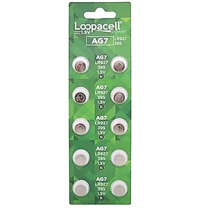 LOOPACELL (10) New AG7 395 LR927 SR927 Watch Batteries