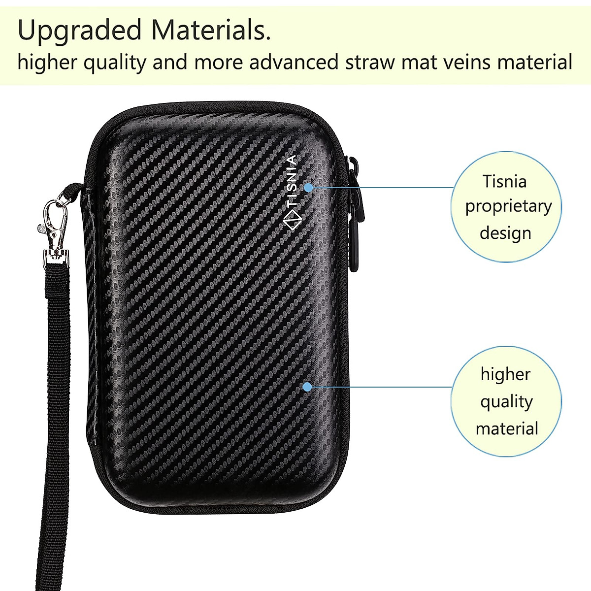 Tisnia Trimmer Case, for Philips Norelco Multigroomer All-in-One Trimmer, Series 3000 MG3750, Men's Grooming Kit, Hair Trimmer & Beard Trimmer & Hair Clipper and Attachments (Black Texture,Only Case)