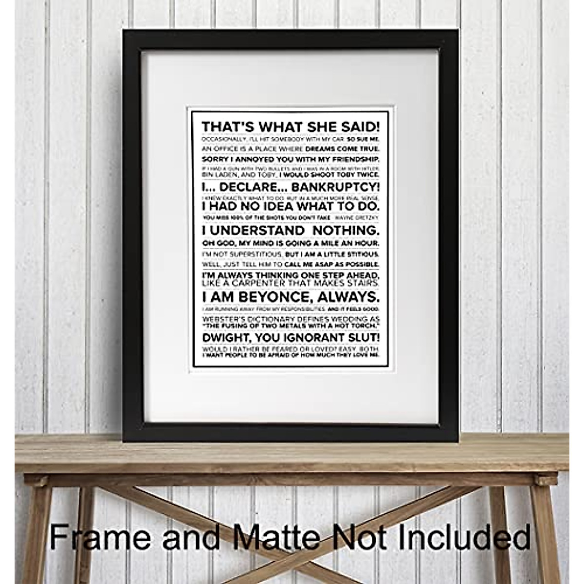 LARGE 11X14 - The Office Merchandise - The Office Merch - Michael Scott Poster - The Office Decor - The Office Gifts - The Office Wall Art- Boss Gifts for Men, Women - Funny The Office Quotes Wall Art
