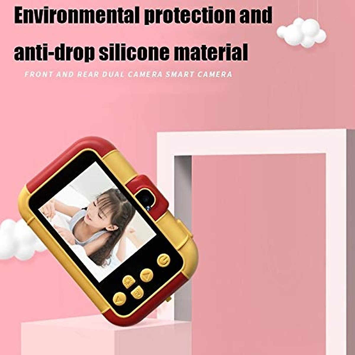 unmarked Selling High-Definition Dual-Camera Photo Children Digital Camera Baby Toytoy (Color : Blue Yellow)