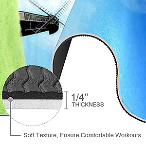 Yoga Mat, Yoga Mats for Home Workout, Workout Mat, Exercise Mats, Pilates Mat, Golf To the Moon