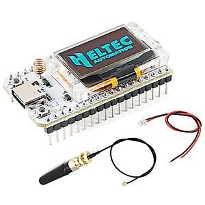 HiLetgo ESP32 LoRa V3 SX1262 0.96 inch OLED Display Development Board WiFi Bluetooth Dual Core 240MHz CP2102 and 433-510MHz Antenna for Arduino Smart WiFi LoRa 32(Unsoldered)